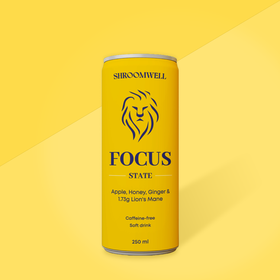 Focus State Soft Drink with Lion's Mane Mushroom – Shroomwell